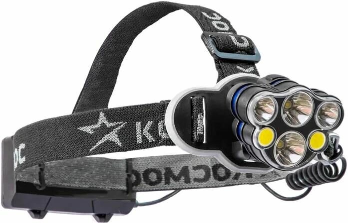 Фонарь налобный Космос KOC852Lit черный