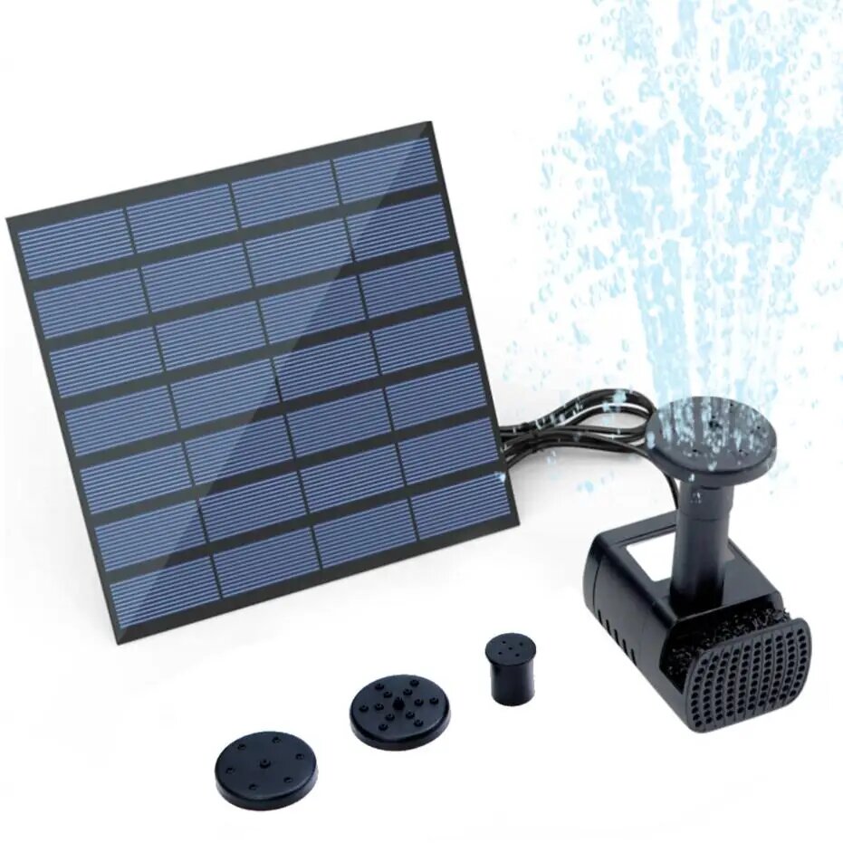 Солнечный фонтанный насос Solar Panel Powered Water Fountain