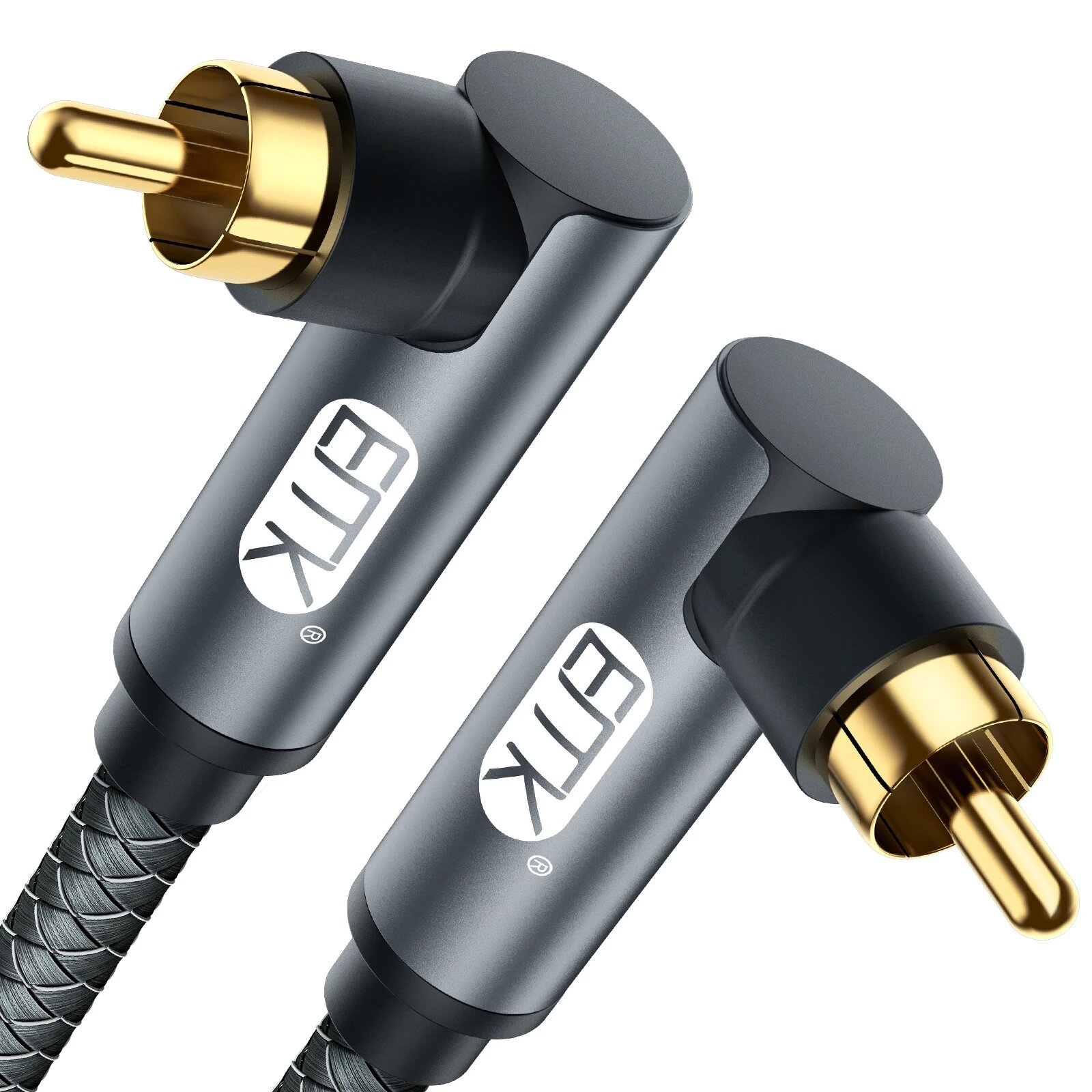 Коаксиальный кабель RCA-RCA 90° EMK, 2m