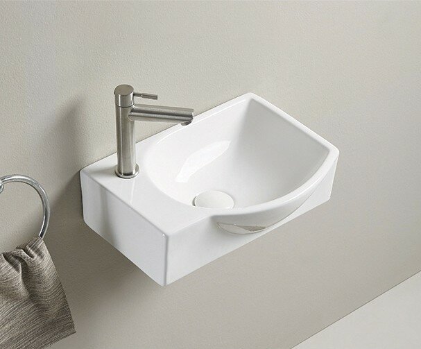 Раковина Gid N9276R 61130R подвесная белая 40.5x28x14