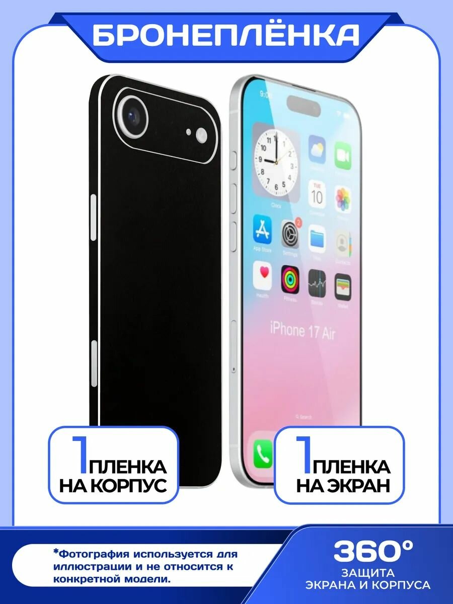 Пленка на экран и корпус для iPhone 17 Air