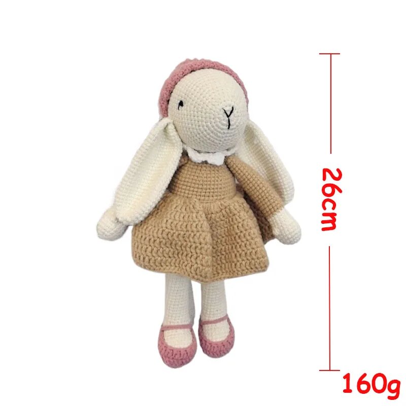 Мягкая вязаная игрушка кролик BBYP