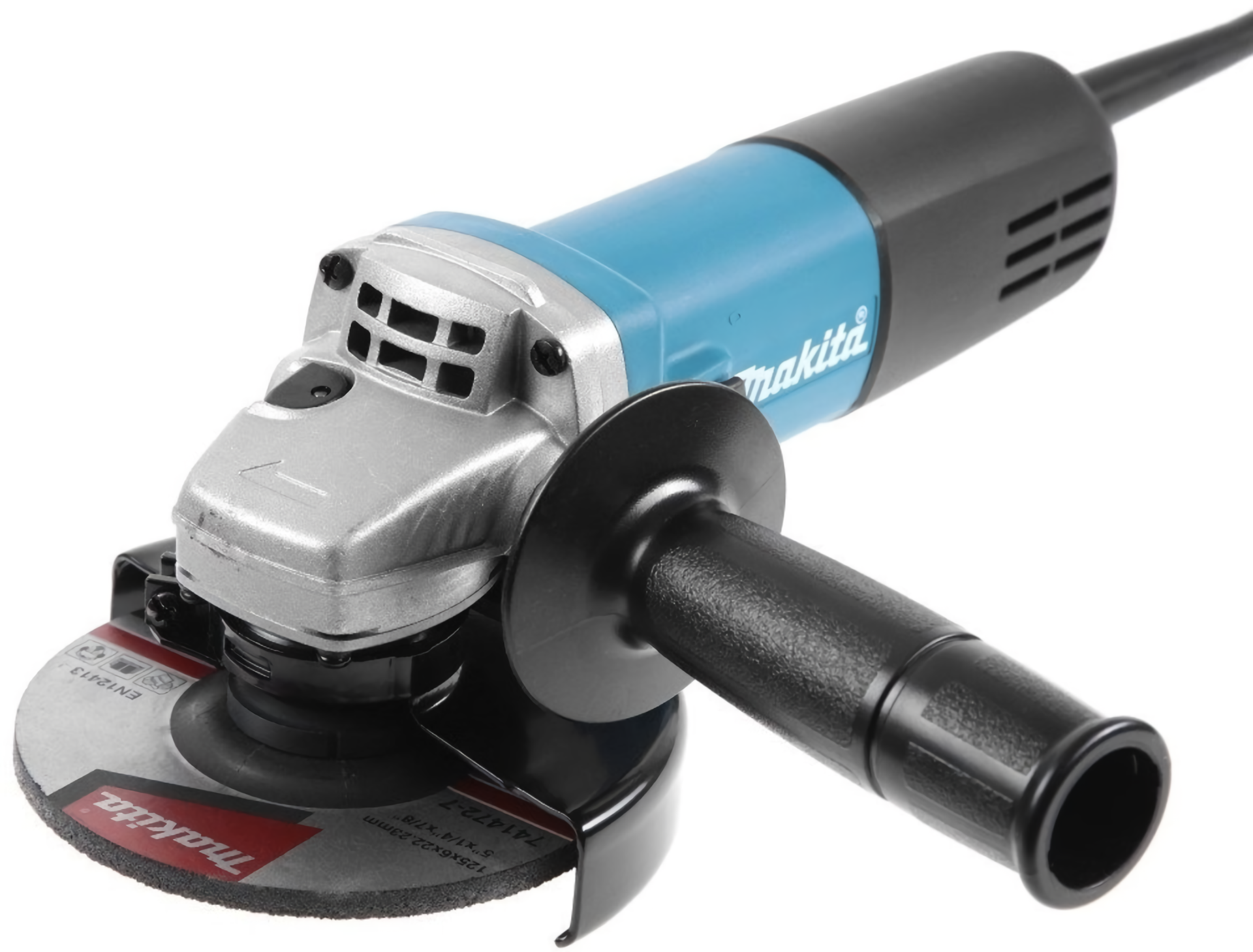 Угловая шлифмашина Makita 9558HPG (диск: 125 мм, 840 Вт, 11000 об/мин, питание: сеть, головка шпинделя: M14)