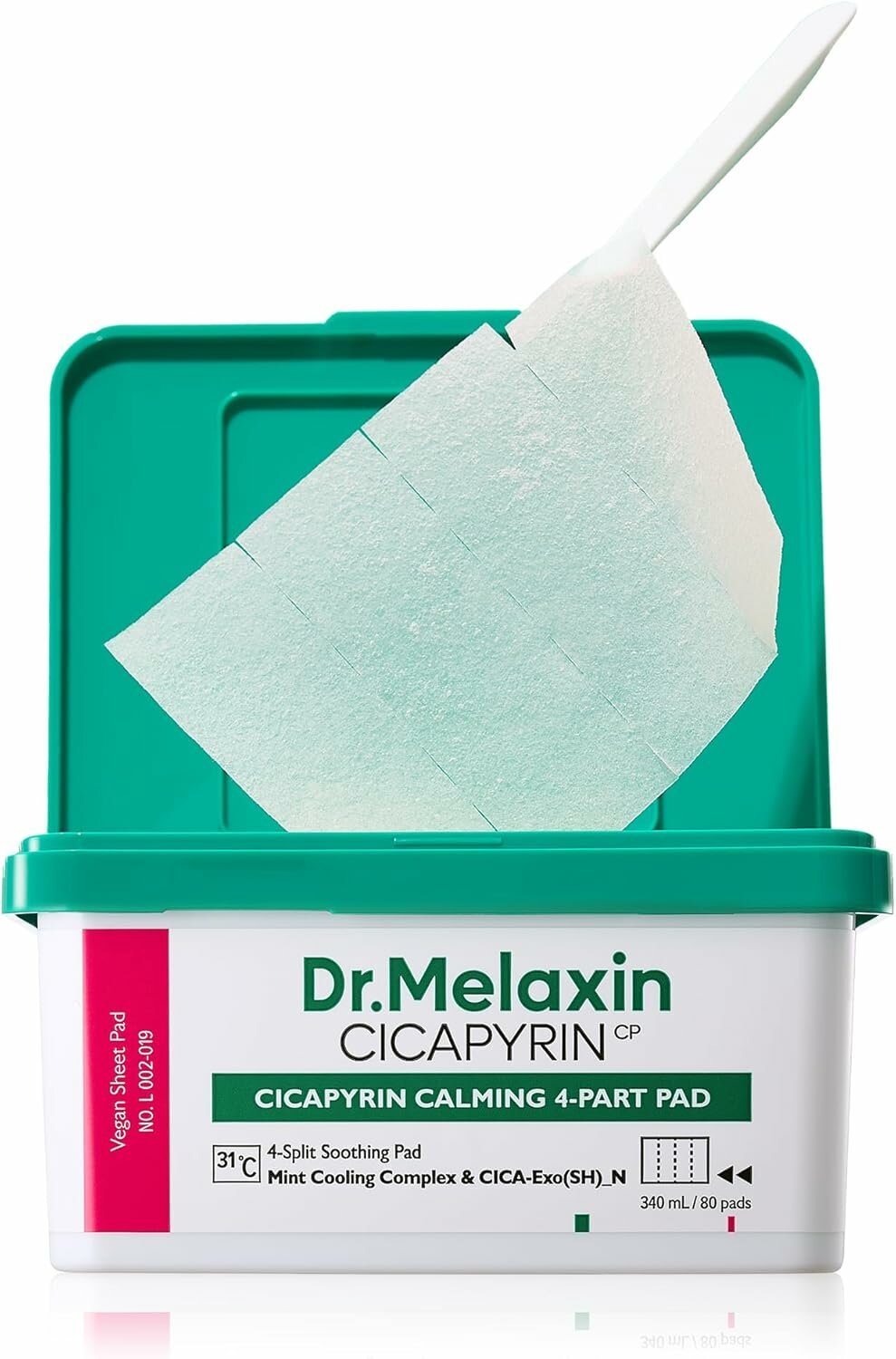 Пэды для лица успокаивающие с экзосомами центеллы Dr.Melaxin Cicapyrin Calming 4-Part Pads (80 шт)