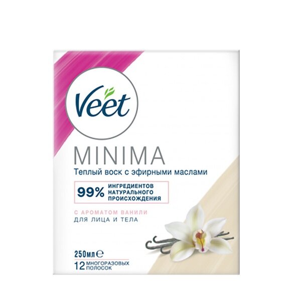 Теплый воск Veet для эпиляции с эфирными маслами, 250мл