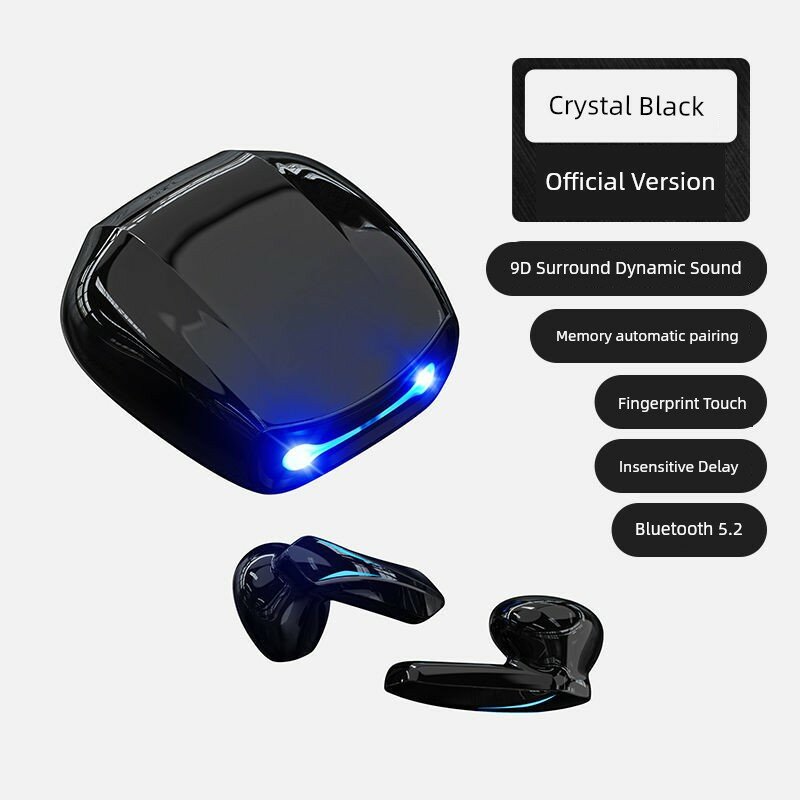 Официальные стандартные компактные беспроводные наушники Bluetooth для игр, музыки, комфорта и надежной посадки -
