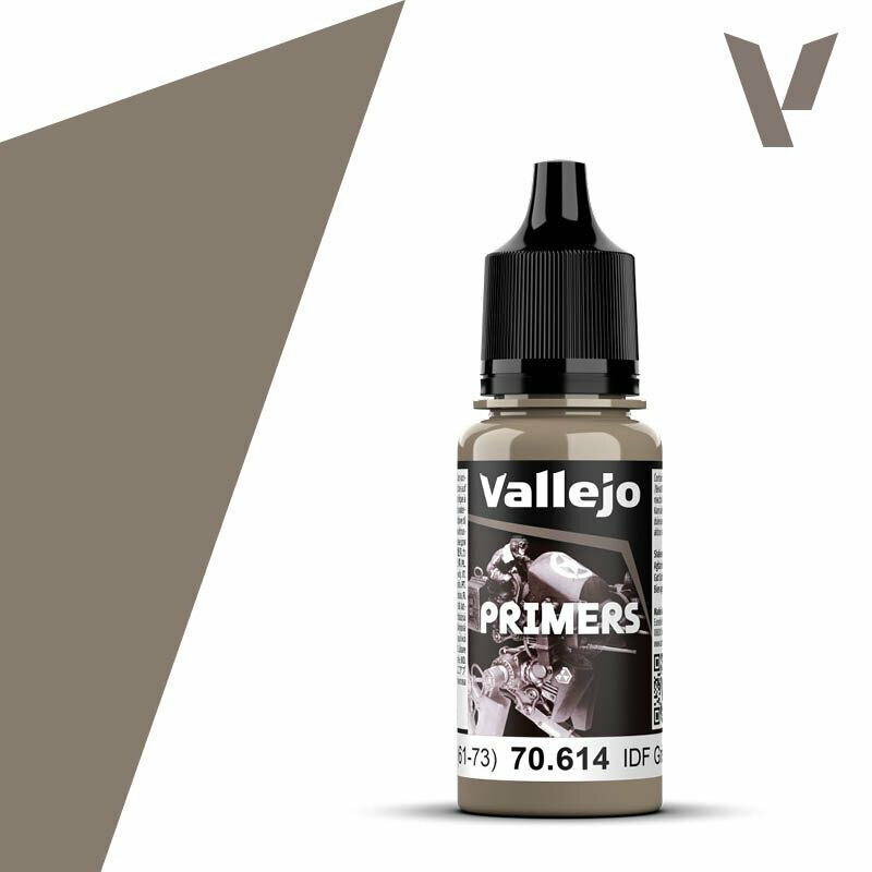 Краска Vallejo Surface Primer: IDF Israeli Sand Grey(17 мл) 70.614 грунтовка