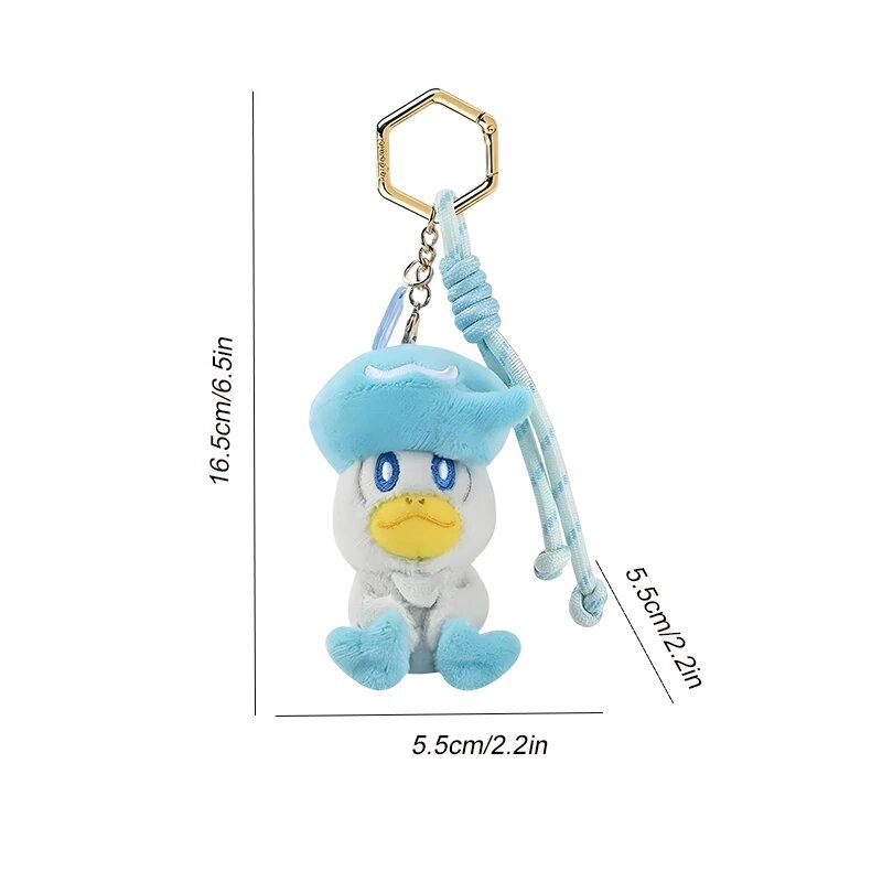 Плюшевый брелок Pokemon Jigglypuff Sprigatito Quaxly TAKARA TOMY Quaxly