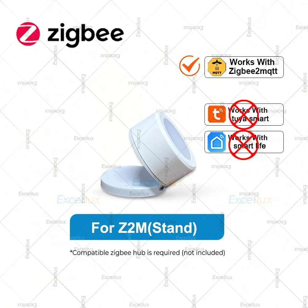 Датчик освещенности Zigbee For Z2M(Stand)