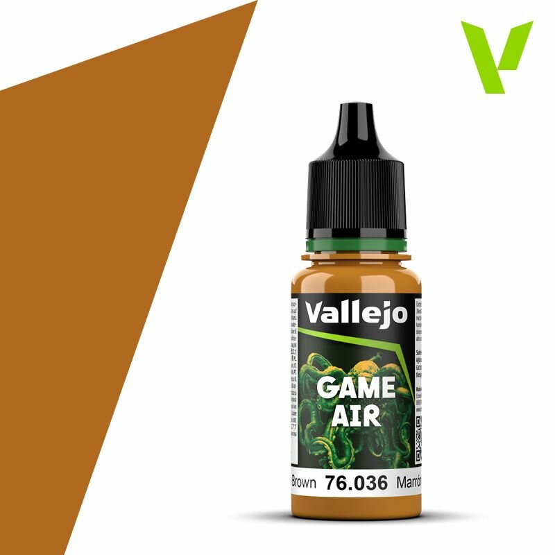 Краска Vallejo серии Game Air: Bronze Brown - обновленная формула 2024 76.036
