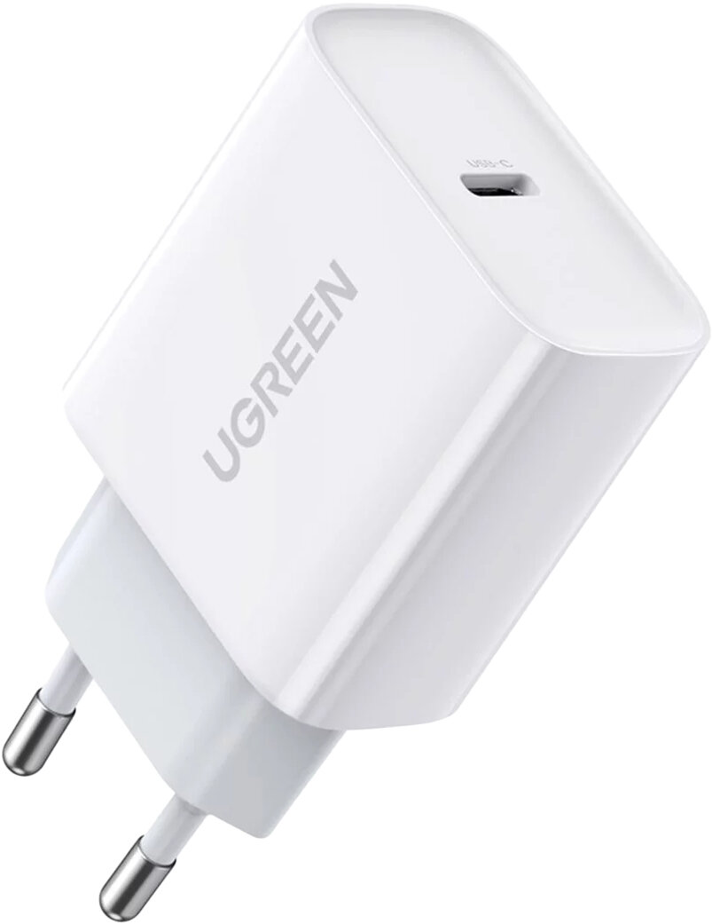 Сетевое зарядное устройство Ugreen CD137 белый 20W, быстрая зарядка (60450)