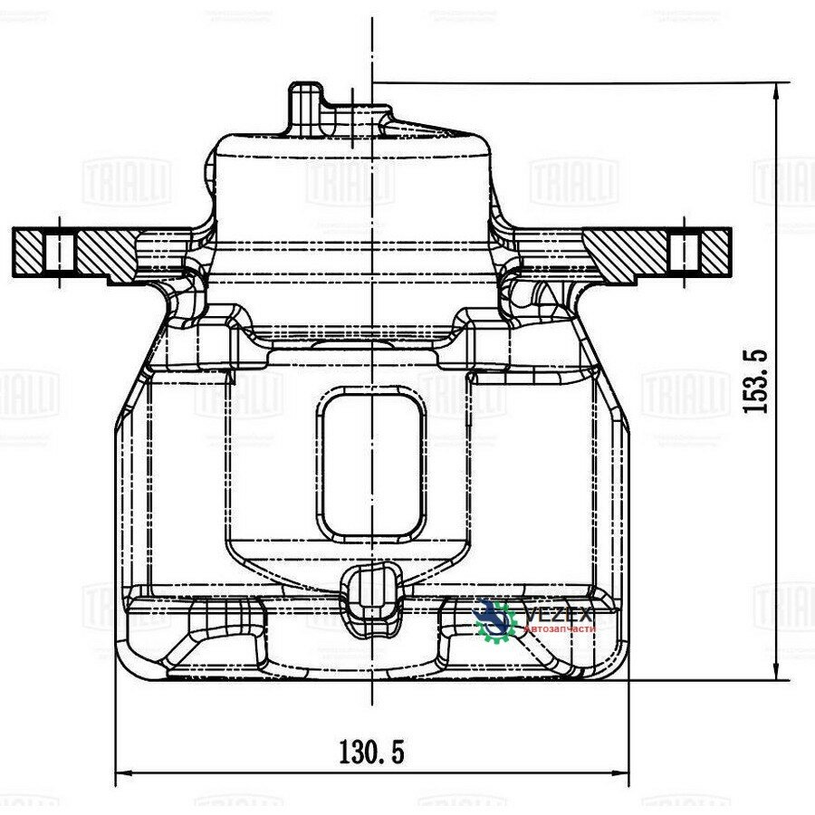 TRIALLI CF204902 Суппорт тормозной