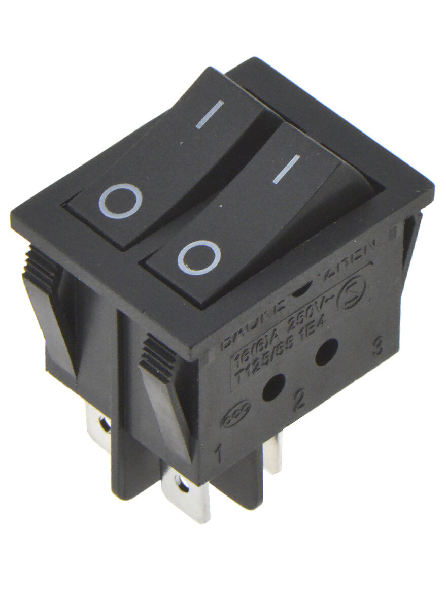 Выключатель двухклавишный для тепловой завесы PATRIOT PT-Z 3/3 ST/5 ST/PT-C 20 ST