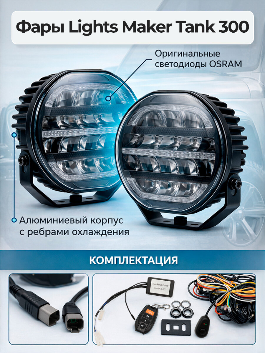 Фары Lights Maker Tank 300