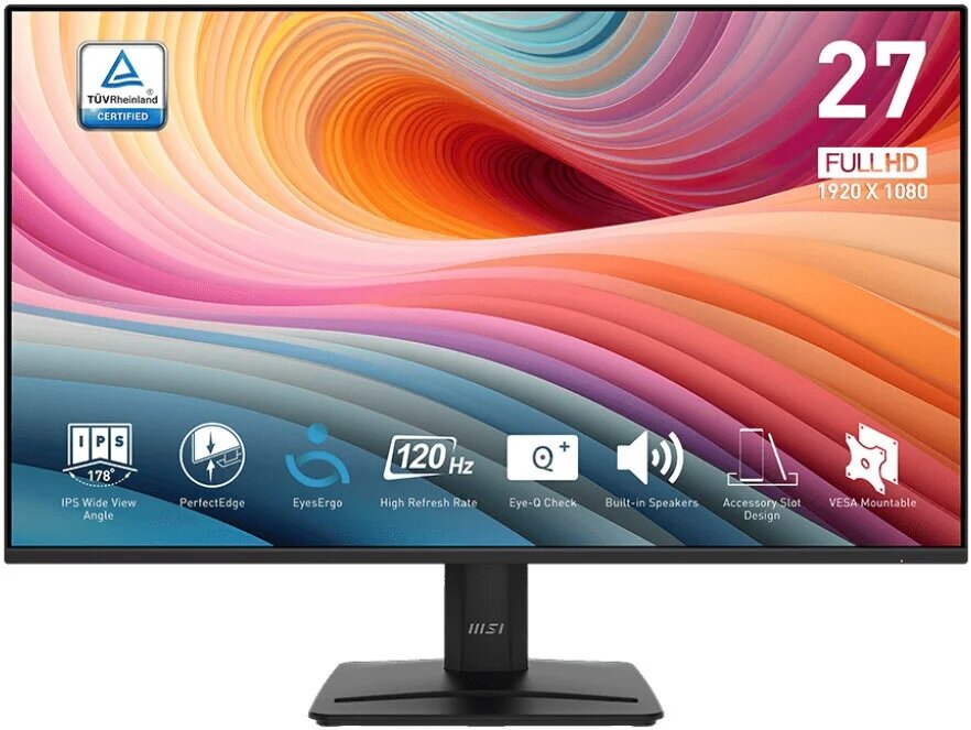 Монитор MSI PRO MP275 E2, 27 дюймов, 1920 x 1080 пикселей, 16:9