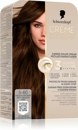 Краска для волос Schwarzkopf Creme Supreme, оттенок 1-0 Natural Black, 60 мл