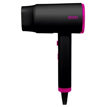 Фен ECON ECO-BH204D черный/розовый