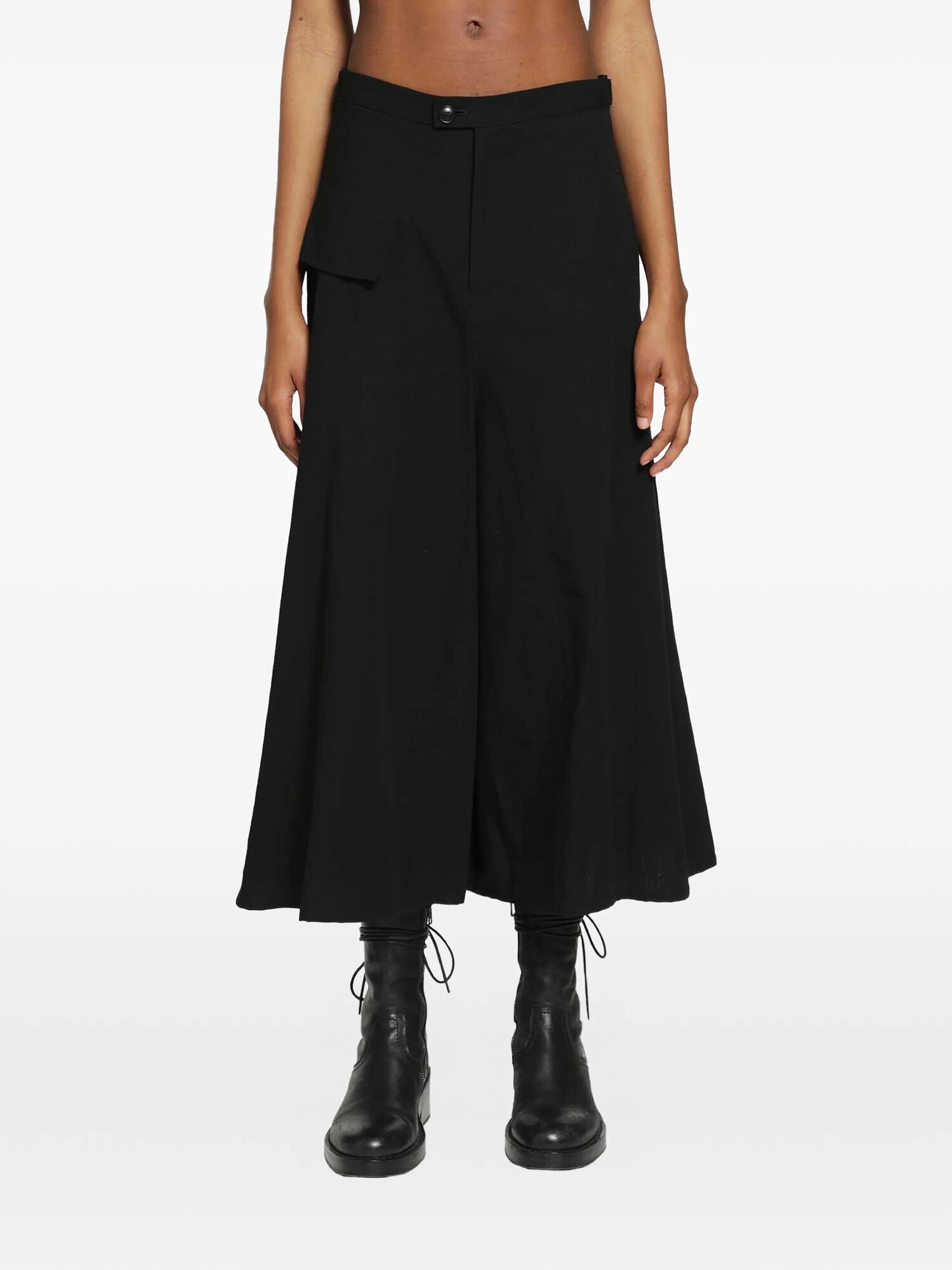 Брюки Flap-detail flared trousers
