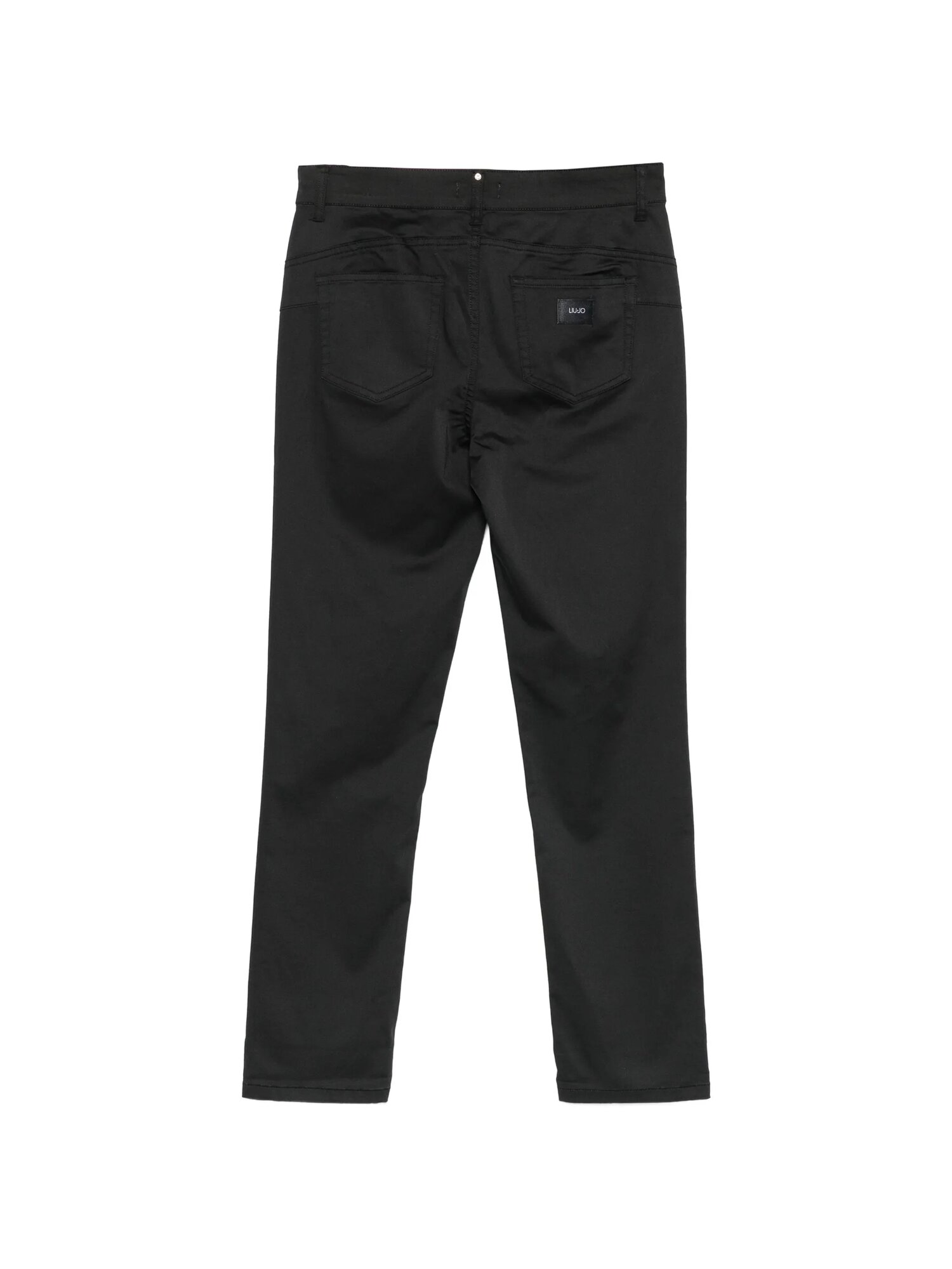 Брюки LIU JO Logo-patch slim-fit trousers, размер 38 — фото 1