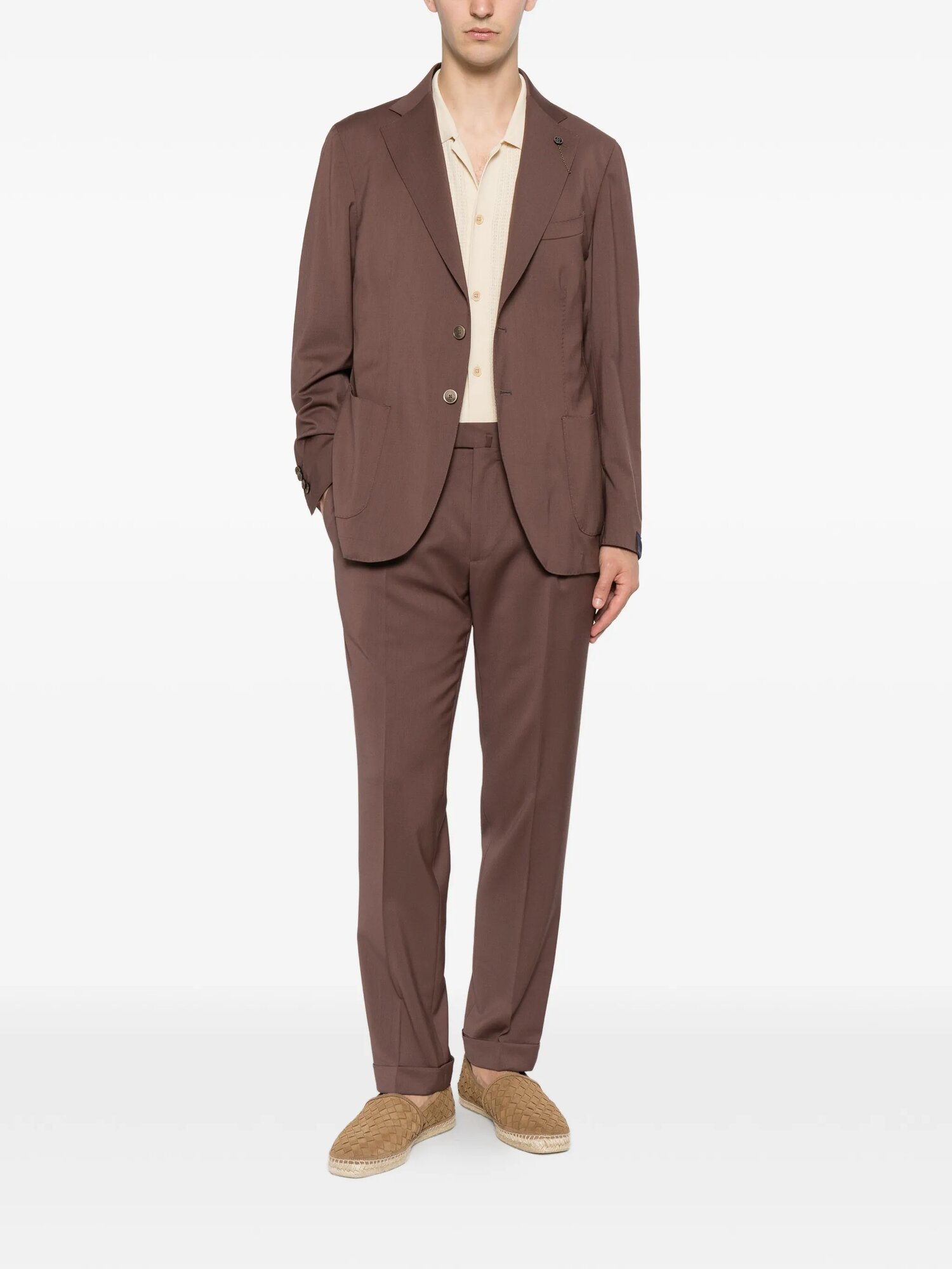 Комбинезон SANTANIELLO Single-breasted notch-lapel suit, размер 46 — фото 1