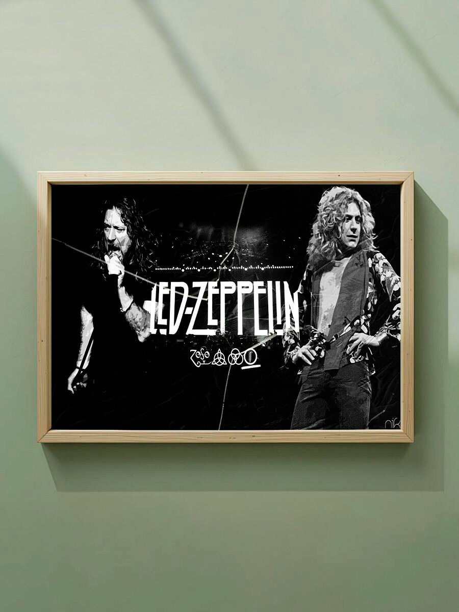 Постер, плакат на стену "Led Zeppelin Рок Группа" 42 см х 29,7 см (А3)