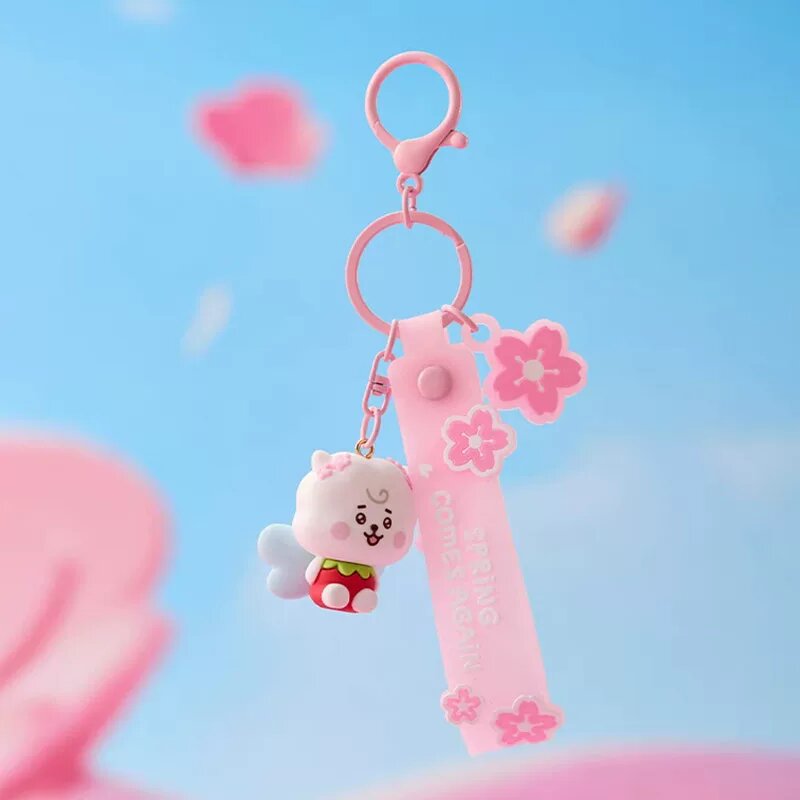 Брелок-кукла BT21 BTS SPRING FAIRYBABY, сувенирная продукция, подвеска в стиле весенней сказки Брелок для ключей с