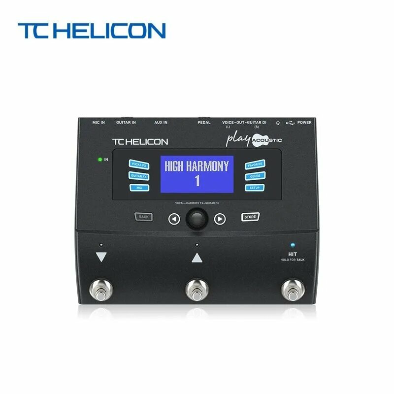 TC-Helicon Play Acoustic Педаль эффектов для электрогитары с вокальным процессором, BodyRez и Looping