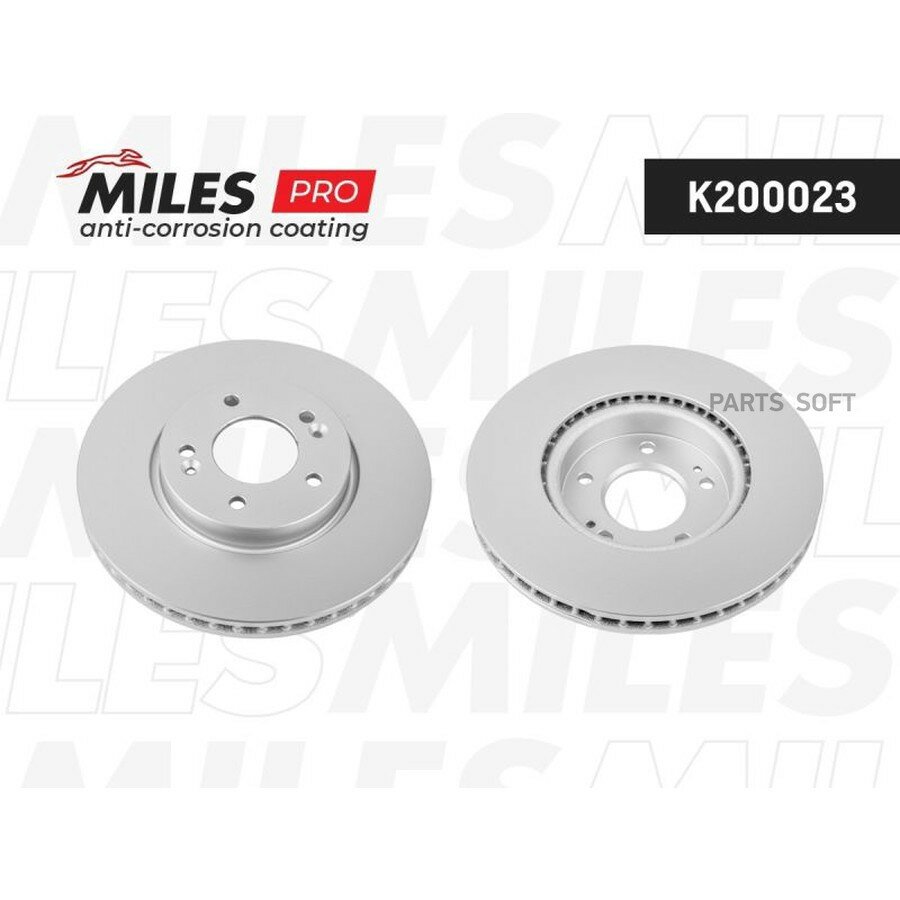 MILES K200023 Диски тормозной CHANGAN CS35 Plus 18- передний 290 мм ()