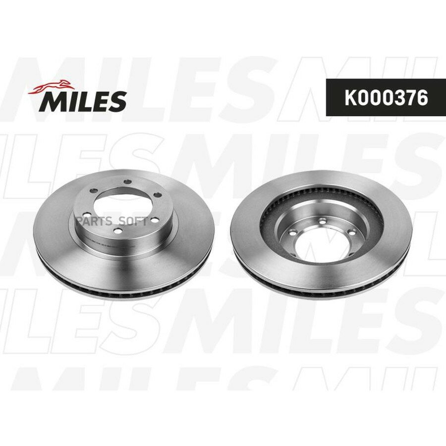 MILES K000376 Диск тормозной TOYOTA LAND CRUISER PRADO (J120) 2.7-4.0 02- передний ()