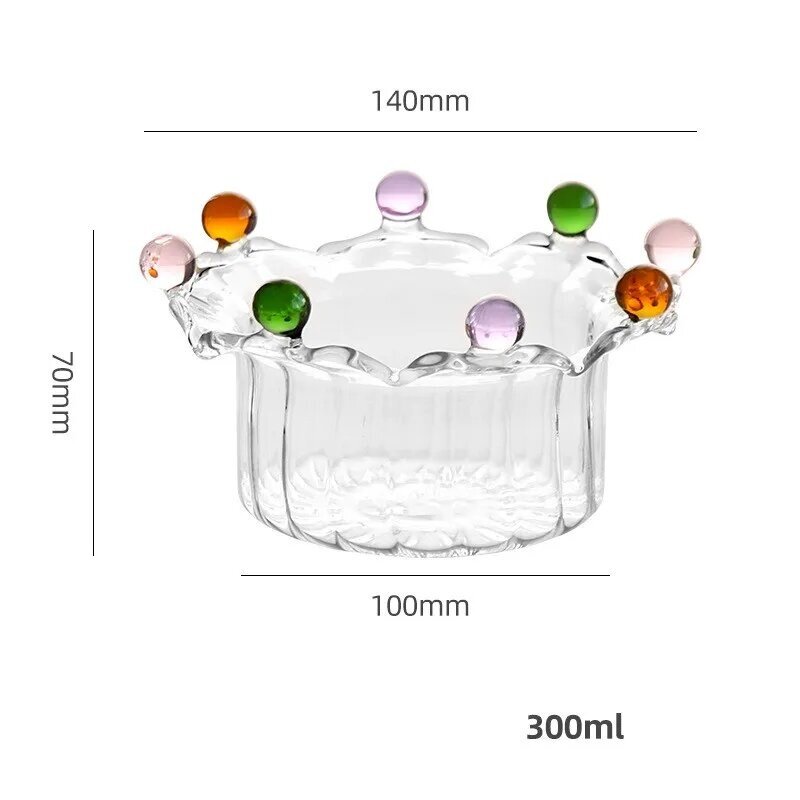 Чаша из боросиликатного стекла, 300мл, цвет B-300ml
