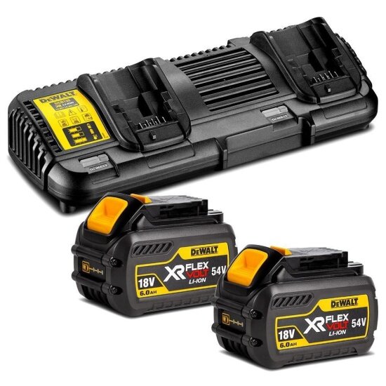 Набор Dewalt DCB132T2: ЗУ DCB132 + 2 АКБ DCB546 (18 В, 6/2 Ач)