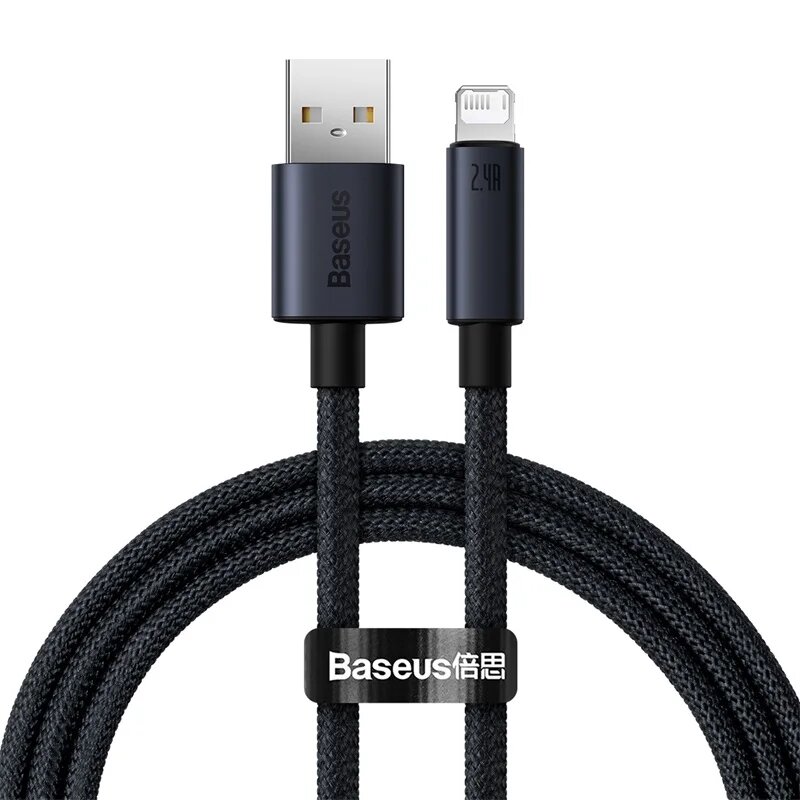 USB-кабель Baseus 2.4A Для iPhone 13/12/11 Pro Max/X — Быстрая Зарядка И Синхронизация Данных