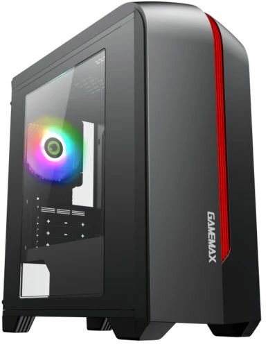 Компьютерный корпус GameMax Centauri BR (Centauri Black Red) черный - Mini Tower, Micro-ATX, USB 2.0 Type-A, USB 3.2 Gen 1 Type-A