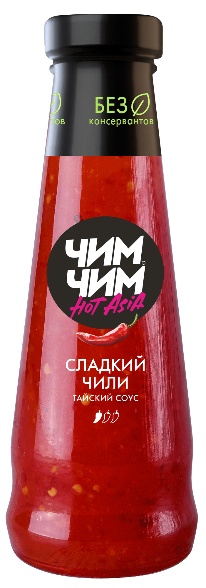 Соус ЧИМ-ЧИМ Сладкий Чили, тайский, без ГМО, для всех блюд, 220г
