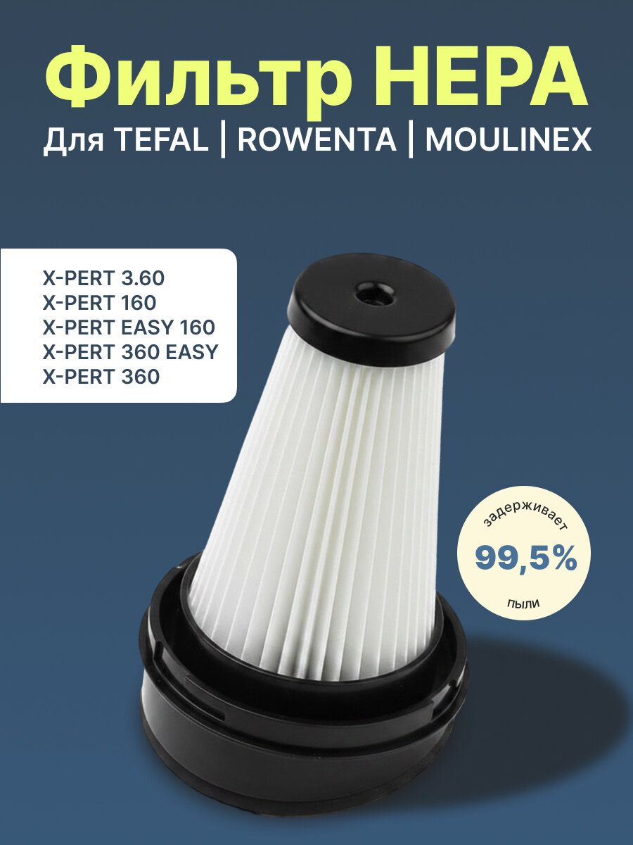 Hepa-фильтр для пылесосов Tefal X-PERT ZR005202, моющийся, сменный