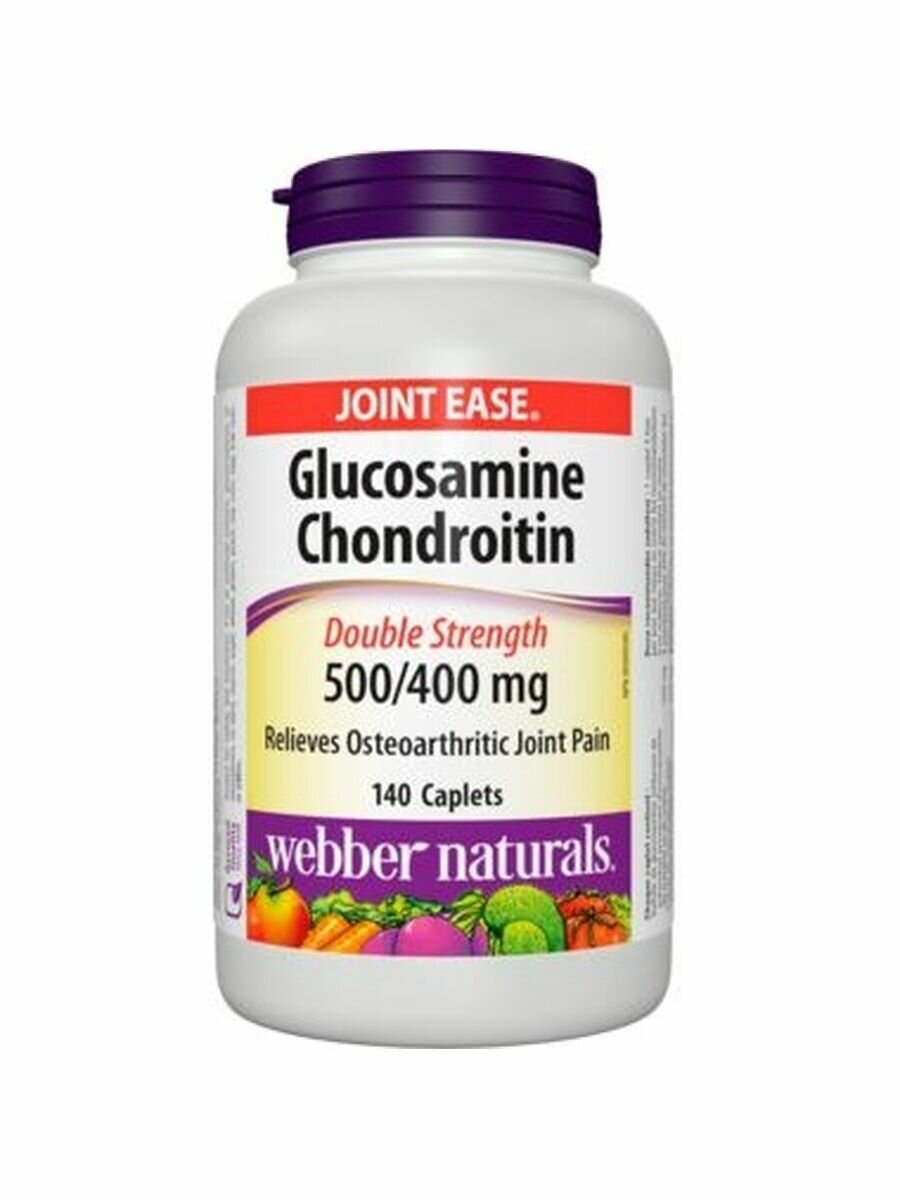 Глюкозамин Хондроитин двойной силы 500/400 мг 140 шт от Webber Naturals