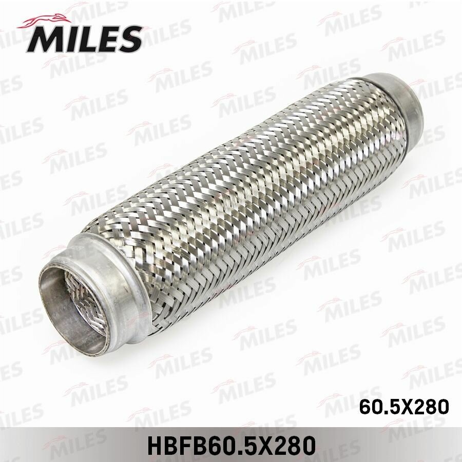 Труба гофрированная с внутренним плетением 60.5X280, MILES HBFB605X280