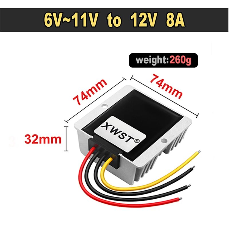 Повышающий преобразователь XWST 6-11v to 12v 8A