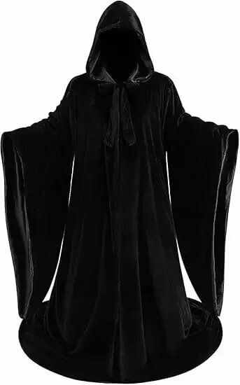 Костюмы волшебника из полиэстера, 4 цвета Черный, Black