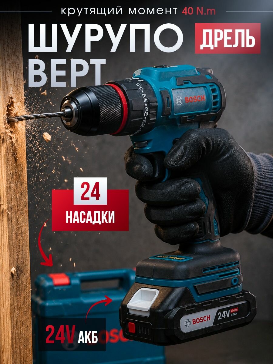 Шуруповерт аккумуляторный бесщеточный мощный / дрель шуруповерт аккумуляторная