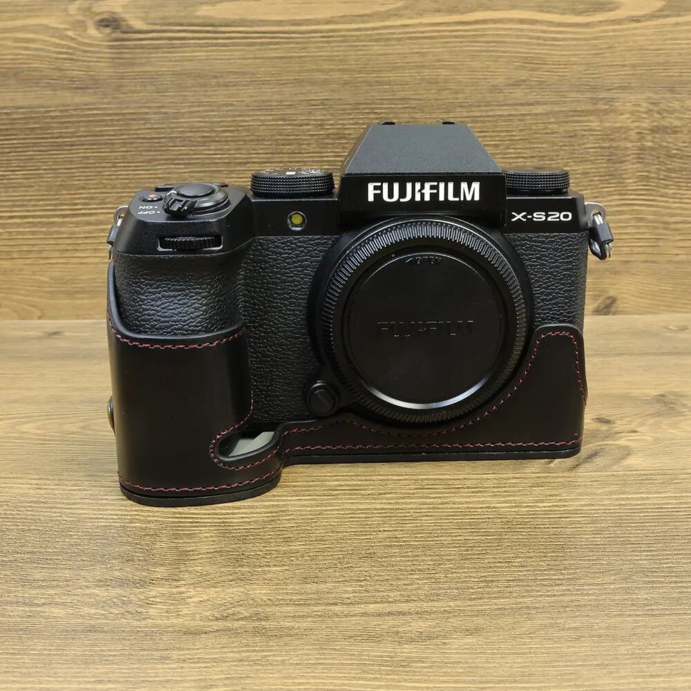 Полуфутляр для камеры из искусственной кожи для FujiFilm X-S20 XS20