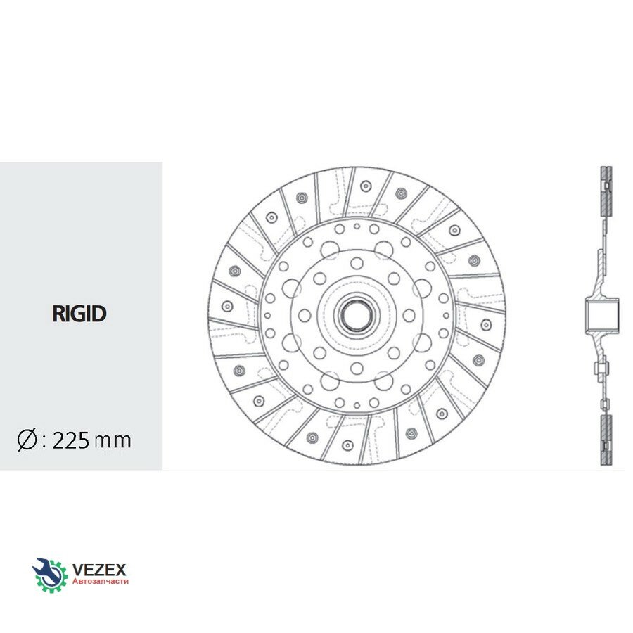 VALEO PHC HD77 диск сцепления!\ Hyundai Santa Fe/Sonata 2.0-2.7 00>