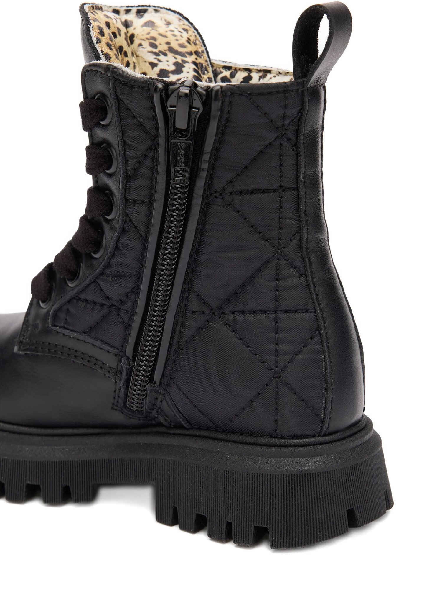 Ботинки Roberto Cavalli RC Monogram quilted boots, размер 30, черный — фото 1