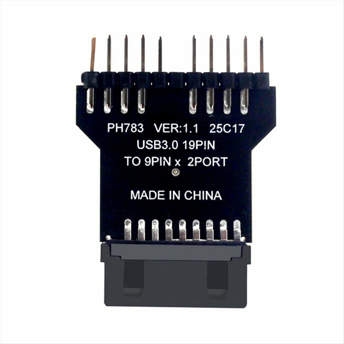 Материнская Плата USB3.0 19PIN В 2-Портовый USB2.0 9PIN Адаптер-Конвертер