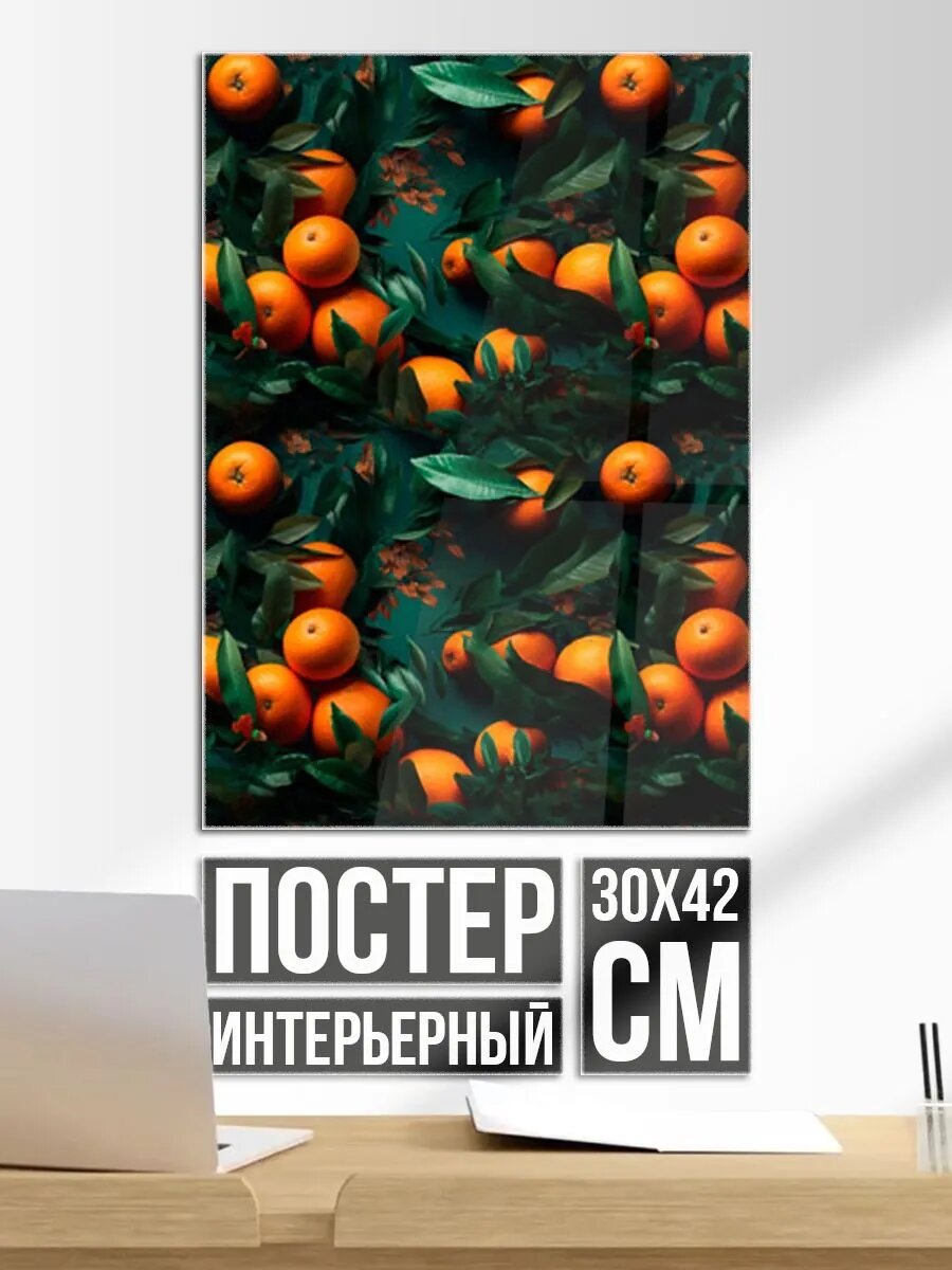 Постер на стену Яркие апельсины