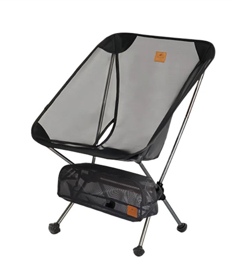 Кресло туристическое Naturehike YL08 складное, чёрное, до 120 кг, арт. NH20JJ027-B