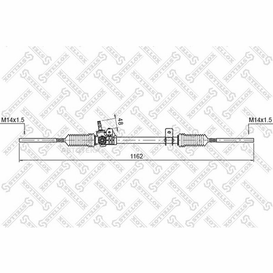 Рулевая рейка без ГУР STELLOX 0035003SX