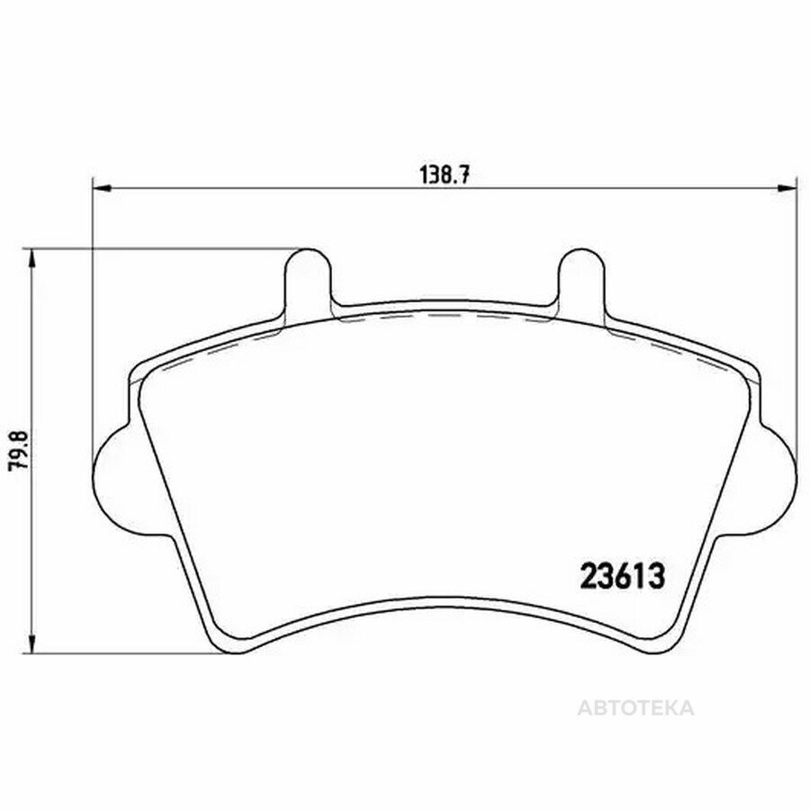 Колодки торм. пер. BREMBO P59039 NISSAN INTERSTAR/OPEL MOVANO/RENAULT MASTER 1.9-3.0 98->