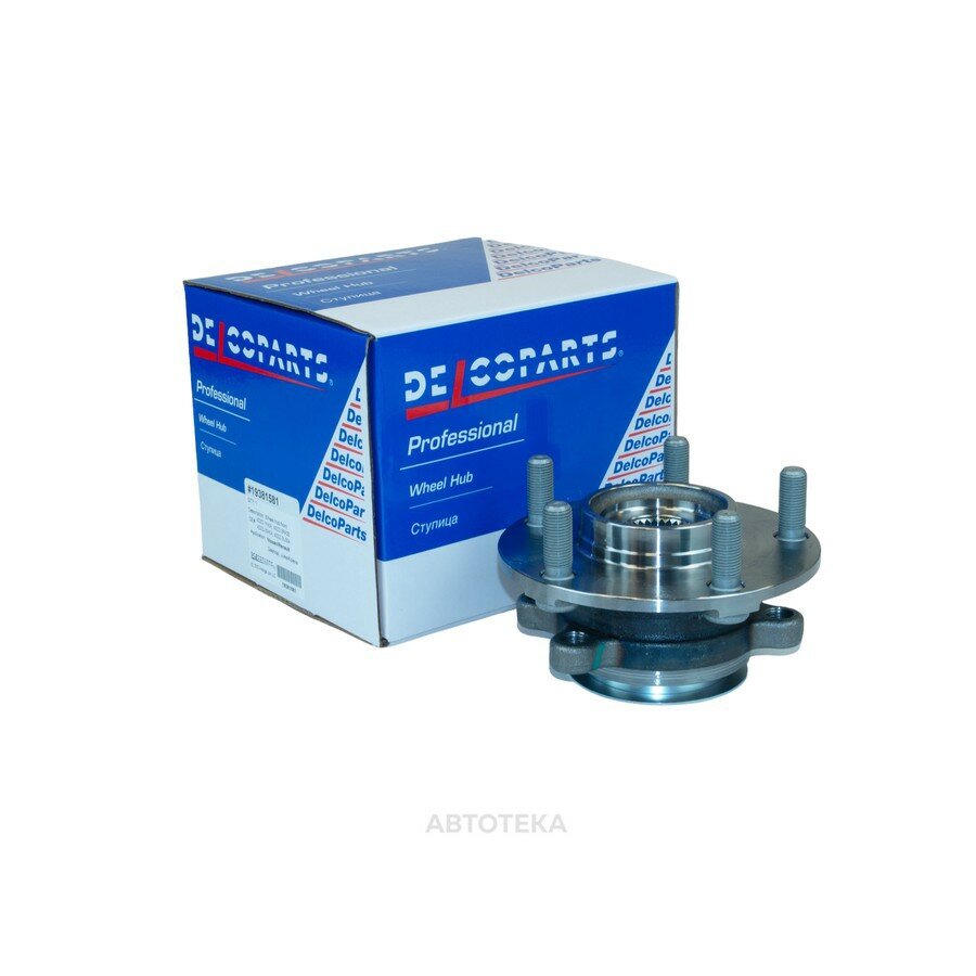Ступица передняя с ABS DELCOPARTS 19381581 NISSAN JUKE (F15) 10-> QASHQAI | QASHQAI +2 I (J10, JJ10) 07-13 TIIDA (C12) 12-> X-TRAIL (T31) 07-13 KOLEOS I (HY_) 08->