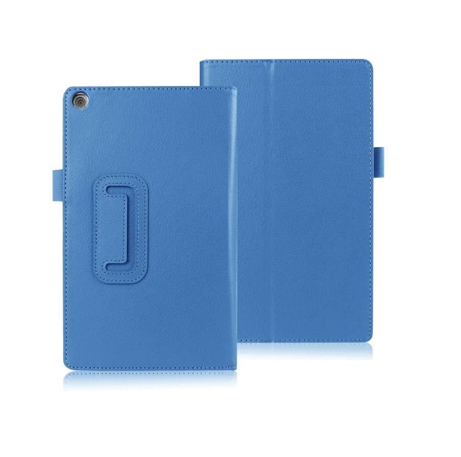 Чехол-обложка MyPads с подставкой для Samsung Galaxy Tab A 9.7 / T550/T555 голубой кожаный